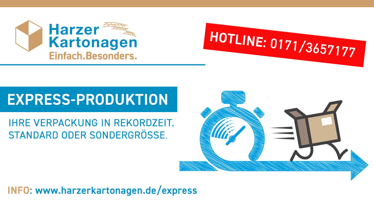 Expressproduktion – Ihre Verpackung in Rekordzeit - Verpackungen von ...